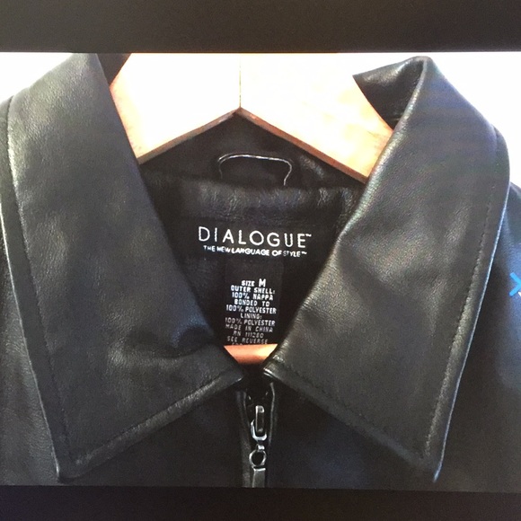 Dialogue | Jackets & Coats | Dialogue Black Nappa Leather Jacket | Poshmark